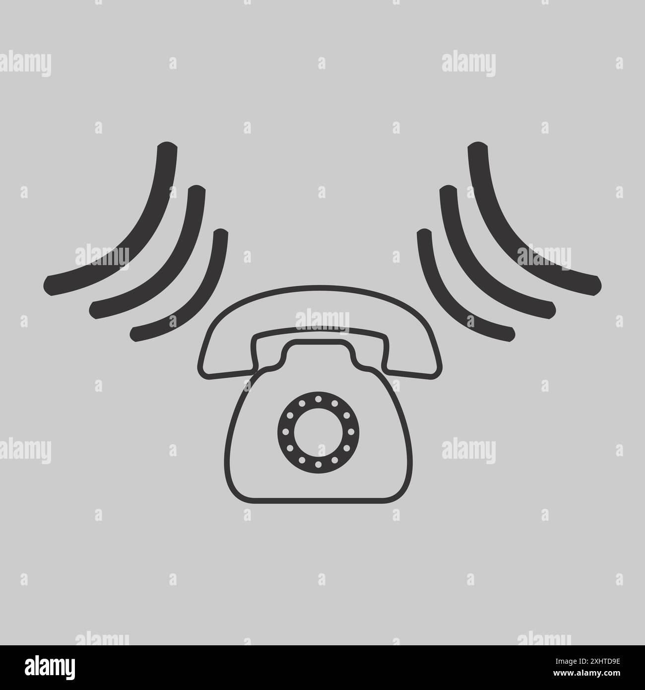 Flat telephone or mobile phone symbol Stock Vector Image & Art - Alamy