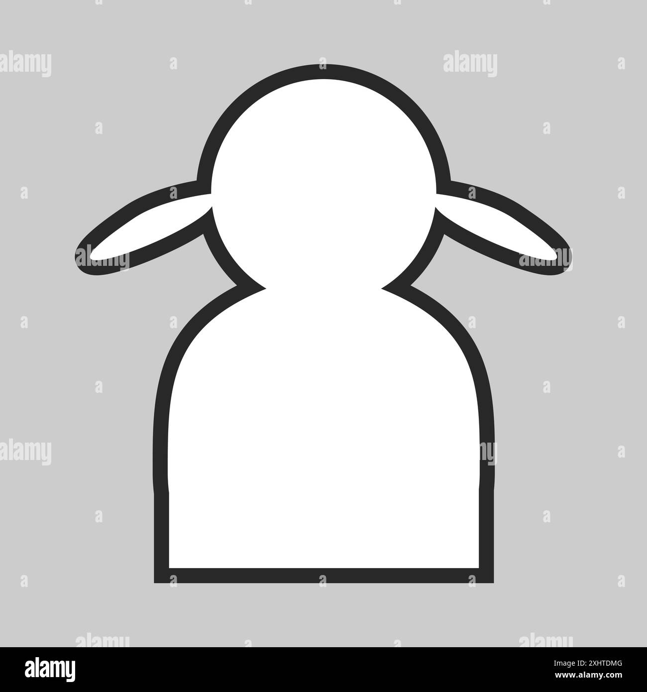 illustration of an account icon male / female account Stock Vector ...