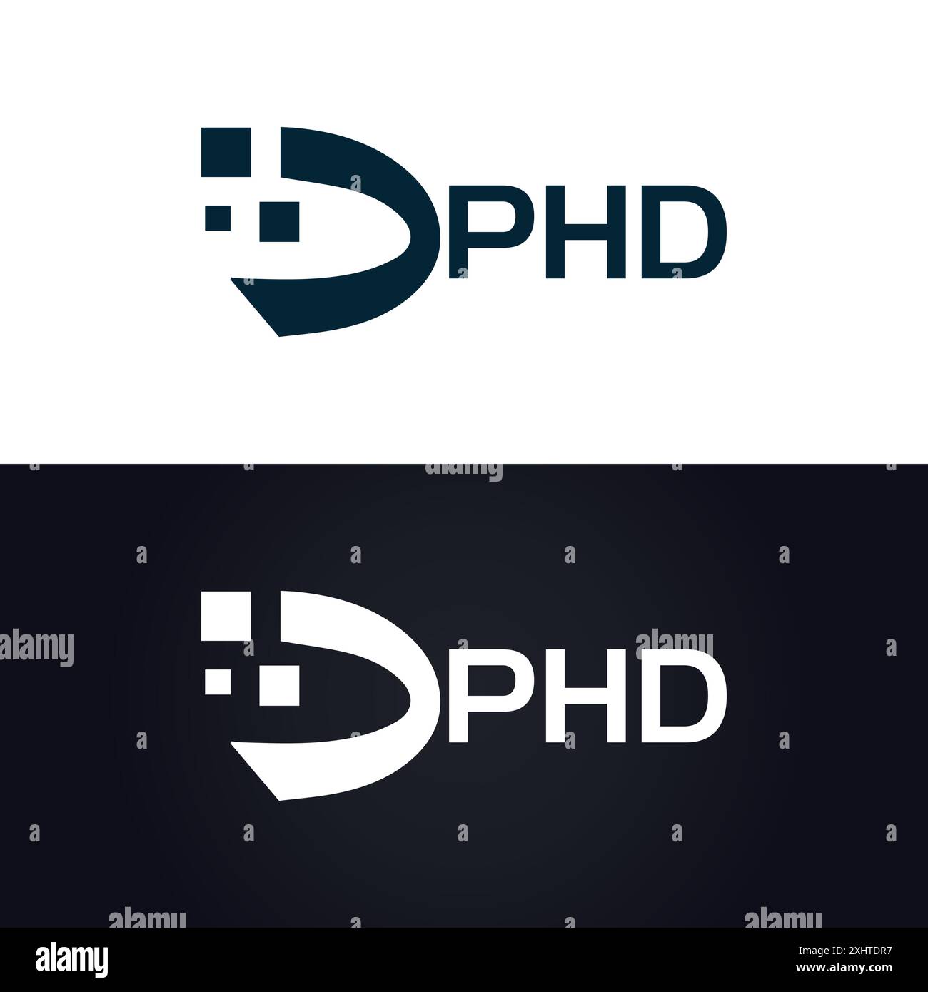 PHD logo. P H D design. White PHD letter. PHD, P H D letter logo design ...