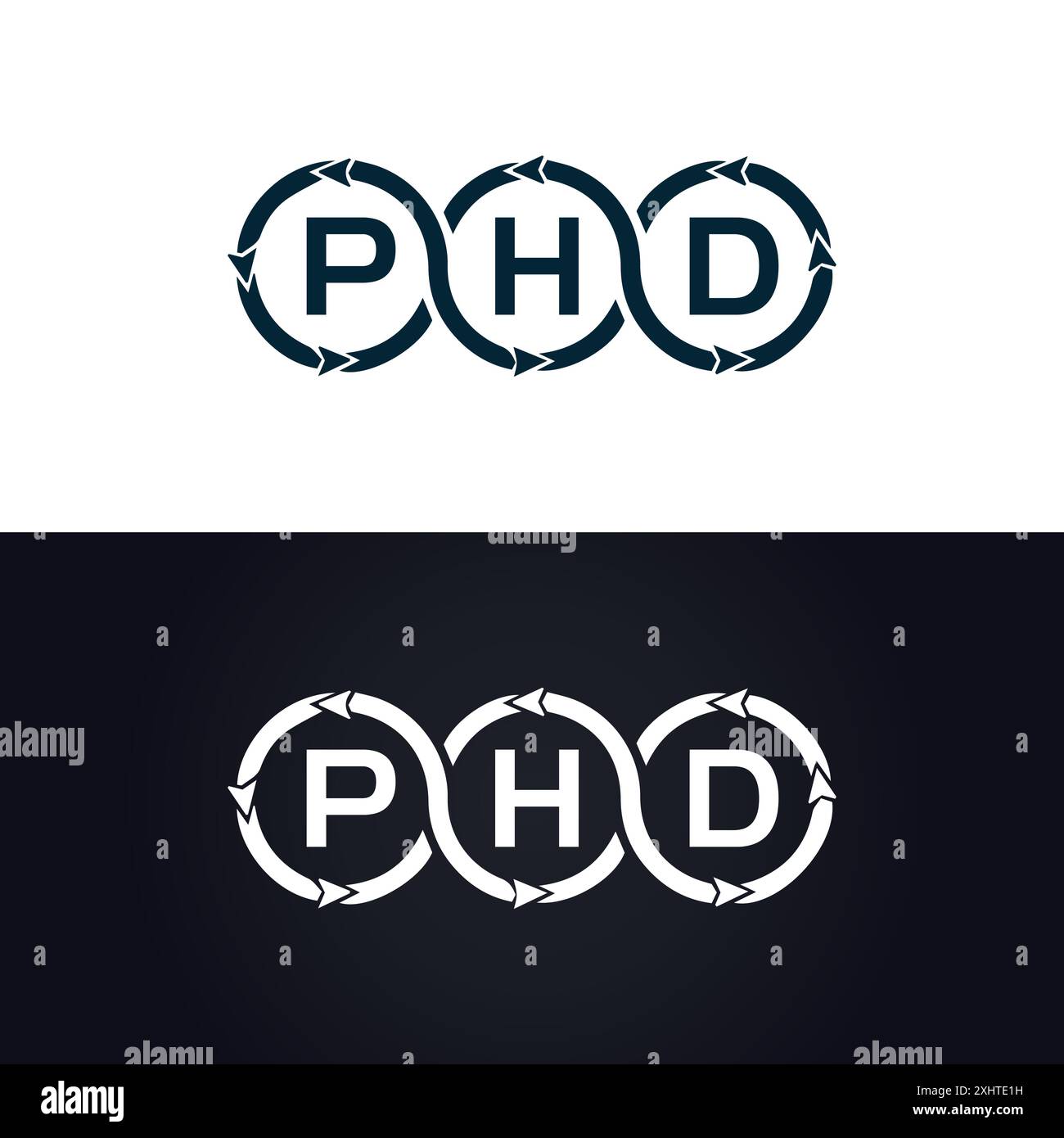 PHD logo. P H D design. White PHD letter. PHD, P H D letter logo design ...