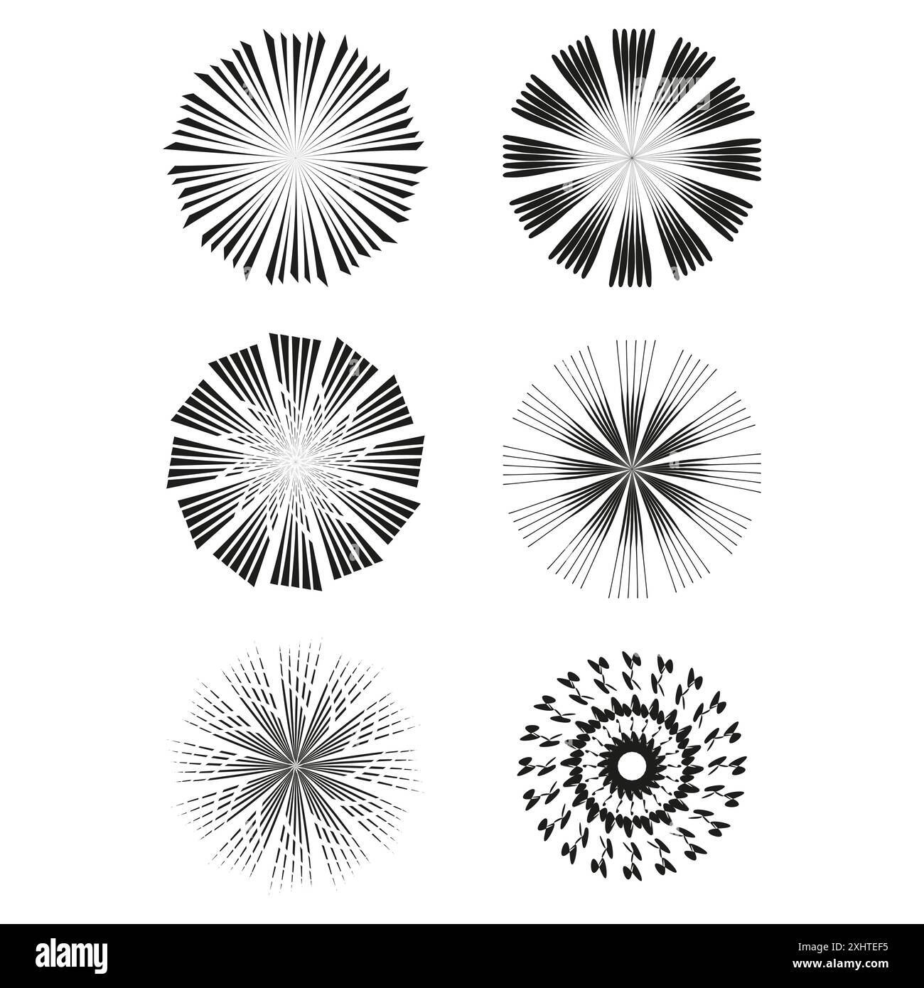 Radial design black and white hi-res stock photography and images - Alamy