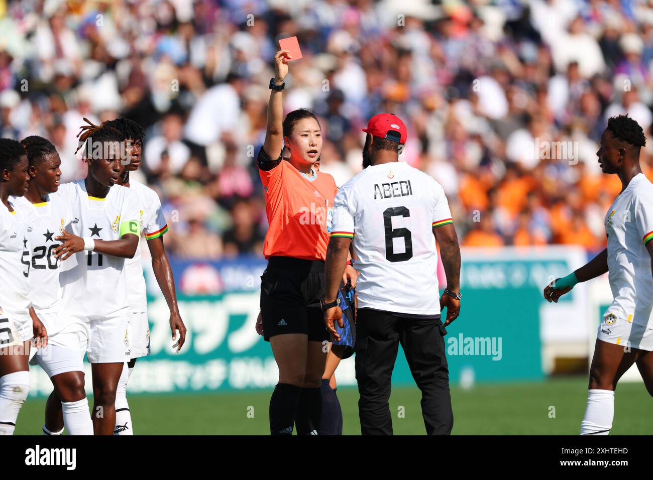 Ishikawa, Japan. 13th July, 2024. Referee Football/Soccer : MS&AD Cup ...