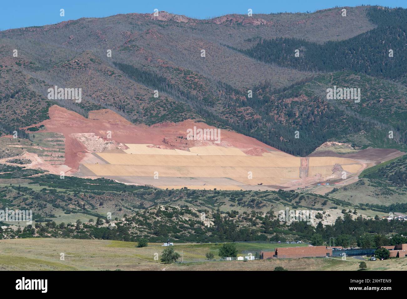Restoration and reclamation of former gravel quarry on foothills ...