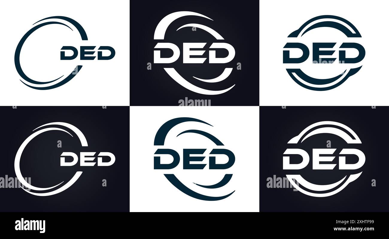 DED logo. D E D design. White DED letter. DED, D E D letter logo design ...