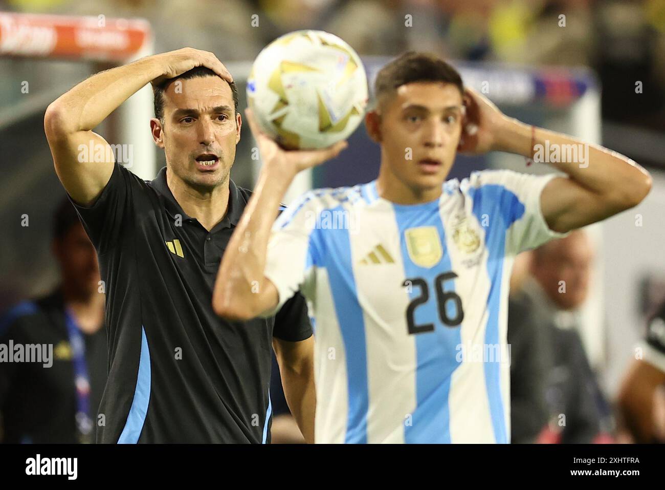 Miami, Florida, USA. 15th July, 2024. Argentina's head coach Lionel ...