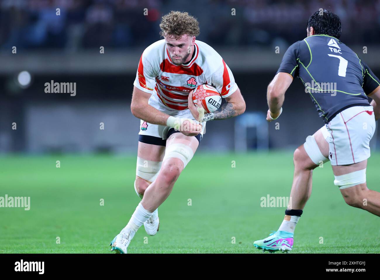Sendai, Japan. 13th July, 2024. Warner Dearns (JPN) Rugby : Lipovitan D ...