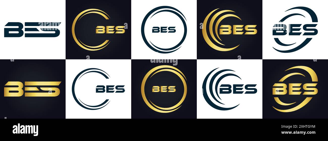 BES logo. B E S design. White BES letter. BES, B E S letter logo design ...