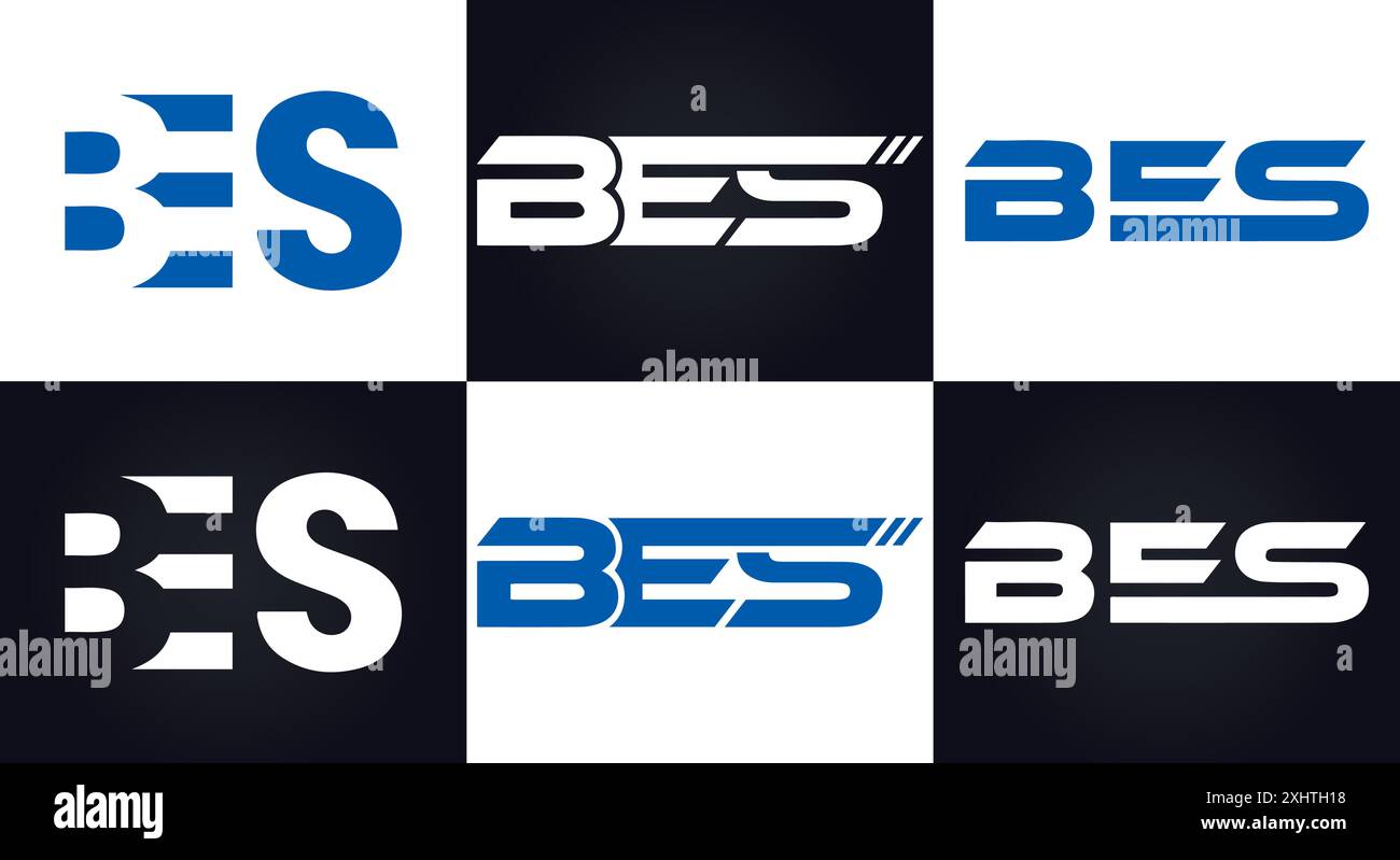 BES logo. B E S design. White BES letter. BES, B E S letter logo design ...