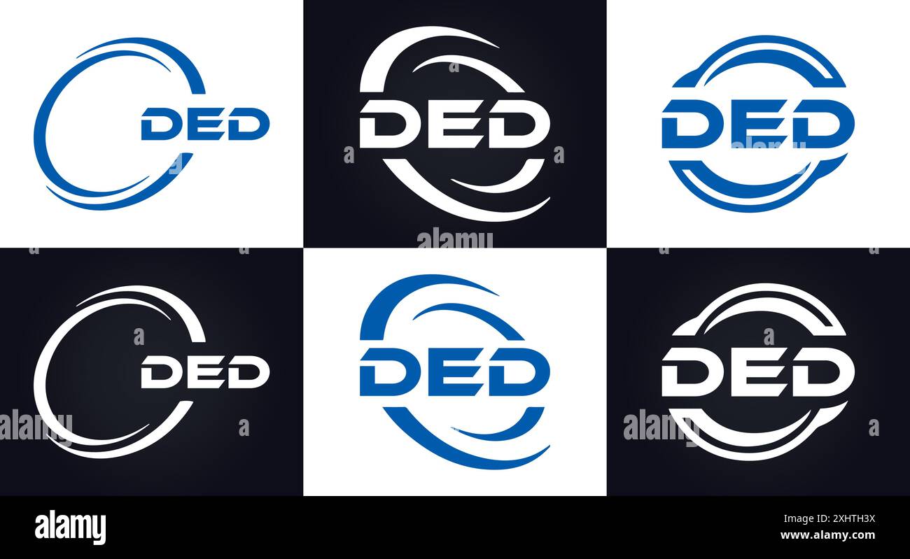 DED logo. D E D design. White DED letter. DED, D E D letter logo design ...