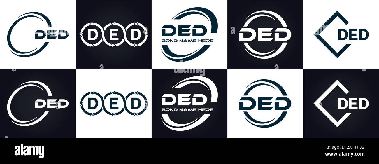 DED logo. D E D design. White DED letter. DED, D E D letter logo design ...