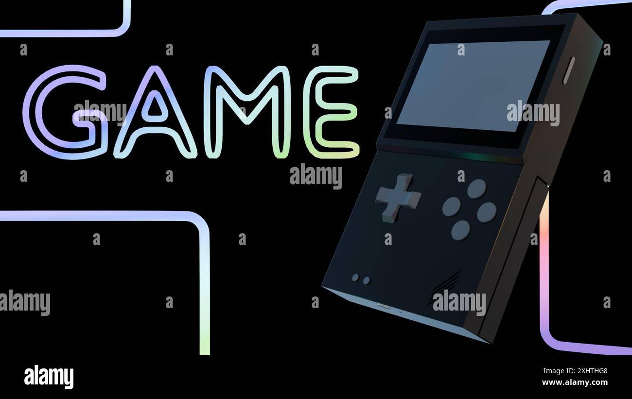 This 3D animation of a classic game console reimagined in a dazzling ...