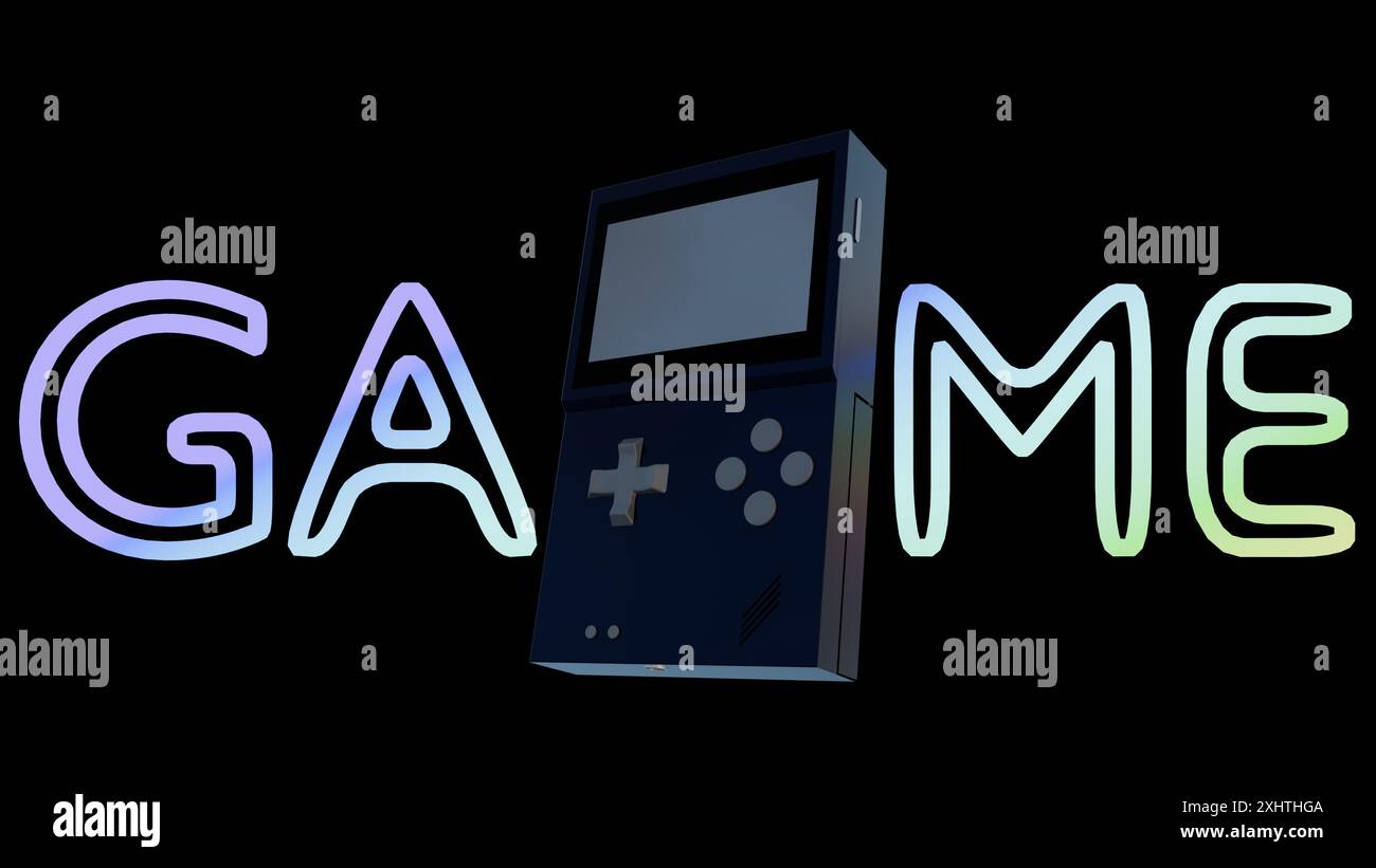 This 3D animation of a classic game console reimagined in a dazzling ...