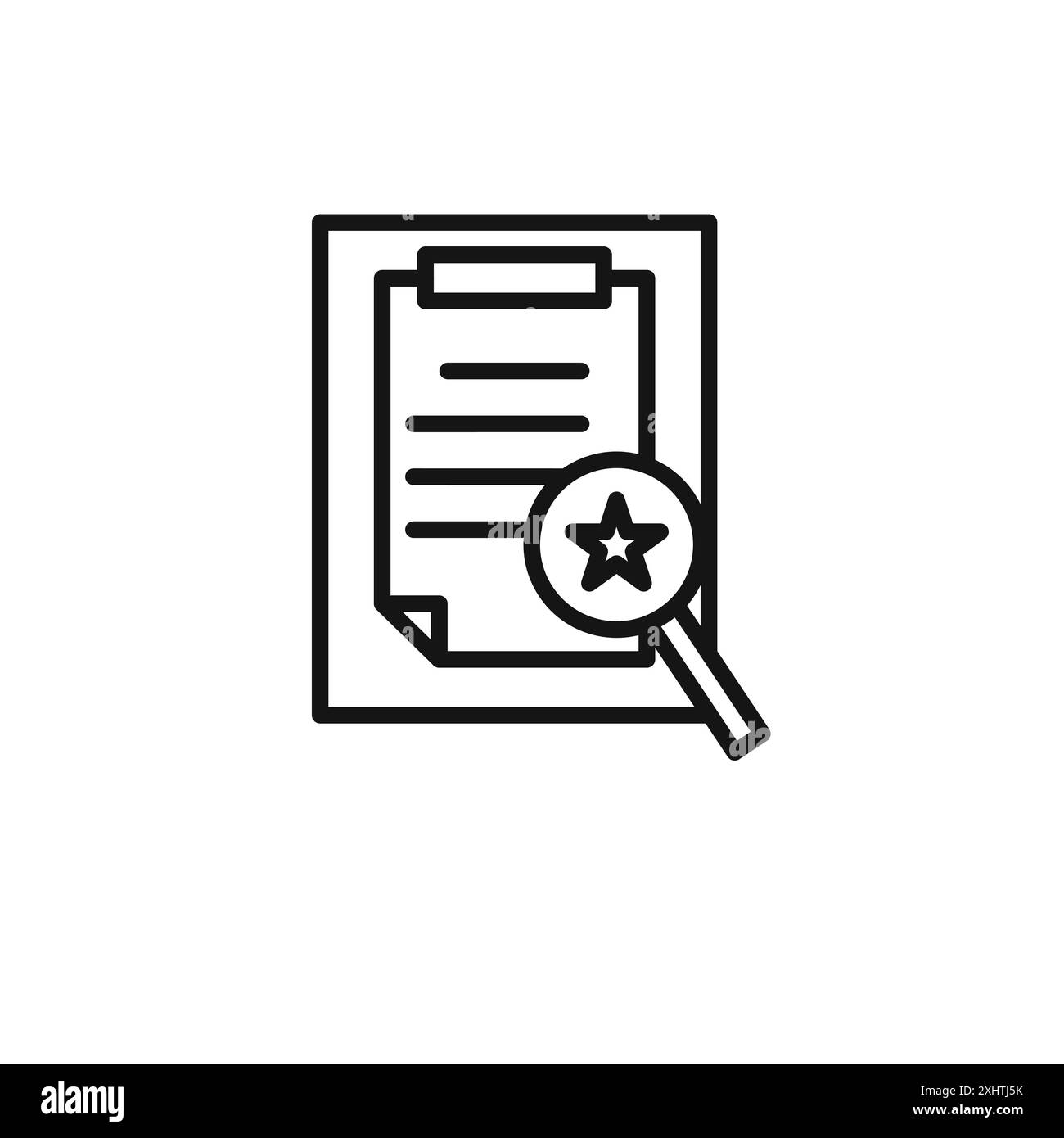 assessment icon outline collection or set in black and white Stock ...