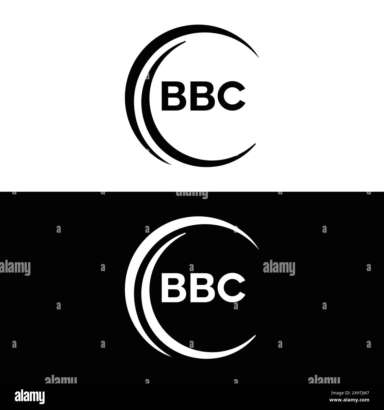 BBC logo. B B C design. White BBC letter. BBC, B B C letter logo design ...