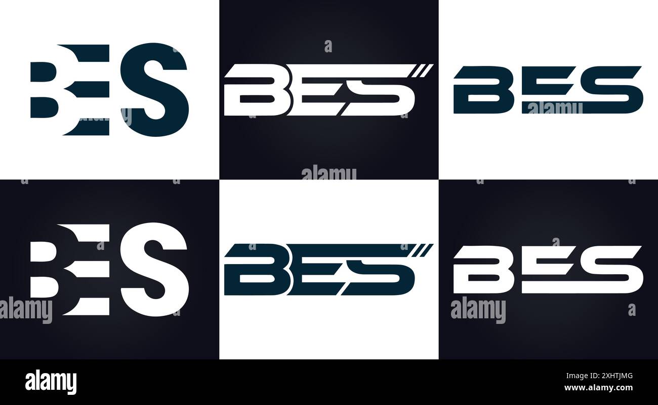 BES logo. B E S design. White BES letter. BES, B E S letter logo design ...