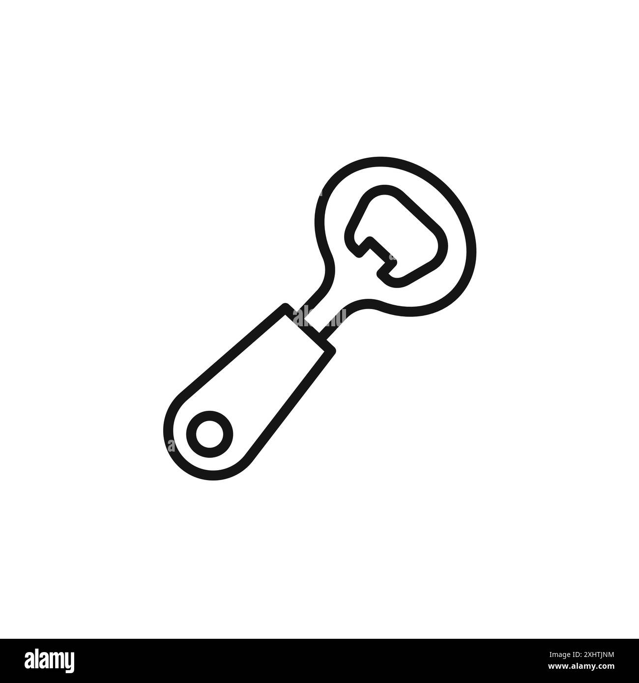 bottle opener icon outline collection or set in black and white Stock ...