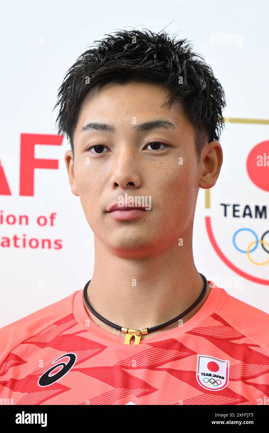 NTC, Tokyo, Japan. 14th July, 2024. Koki Ueyama (JPN), JULY 14, 2024 - Athletics : Men's 4x100m ...