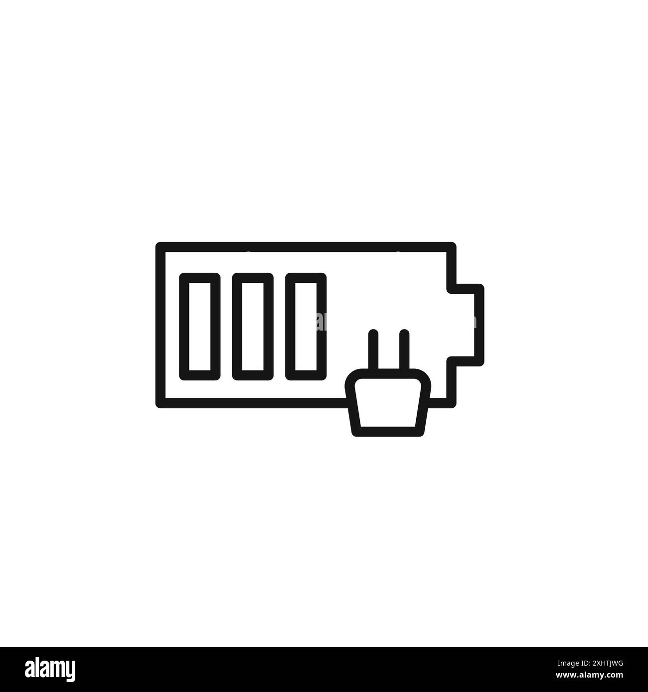 Battery charging power outline hi-res stock photography and images - Alamy