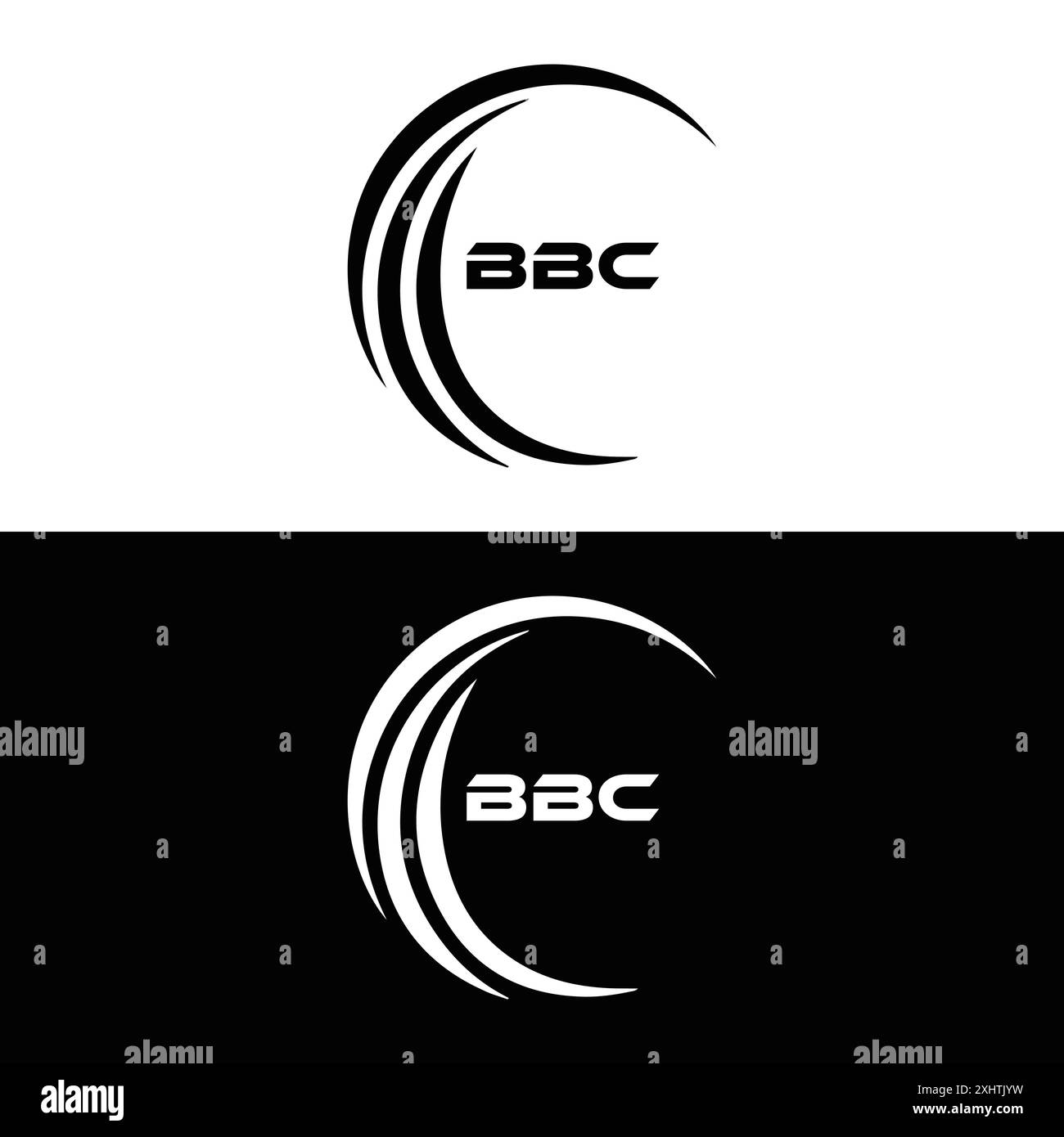 BBC logo. B B C design. White BBC letter. BBC, B B C letter logo design ...