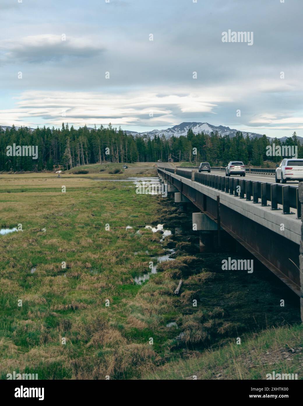 Driving in yellowstone national park hi-res stock photography and images - Alamy