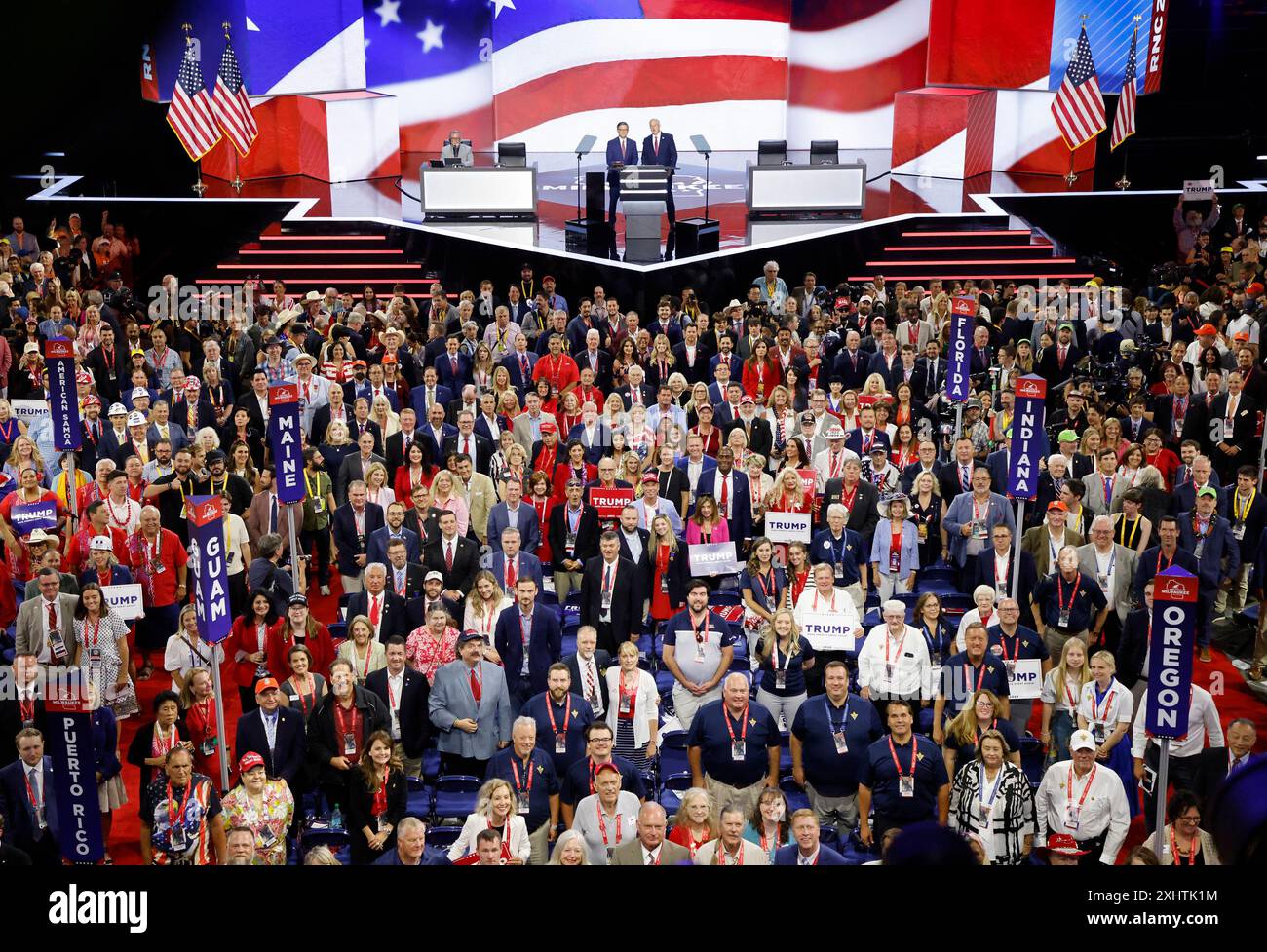 Milwaukee, United States. 15th July, 2024. Delegates pose for the ...
