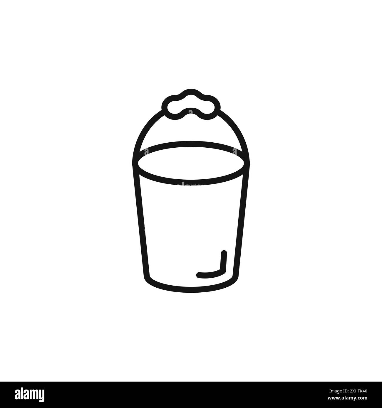 Gardening bucket outline simple Cut Out Stock Images & Pictures - Alamy