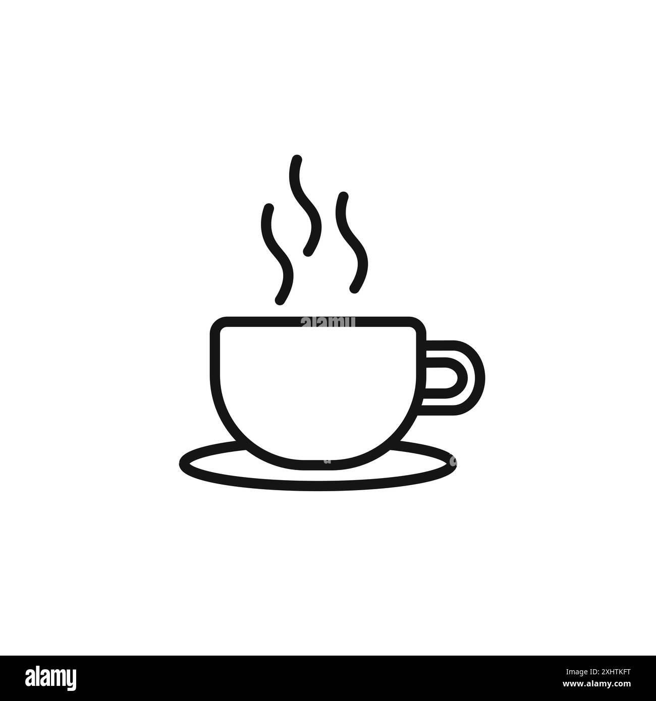 Coffee cup icon outline hi-res stock photography and images - Alamy
