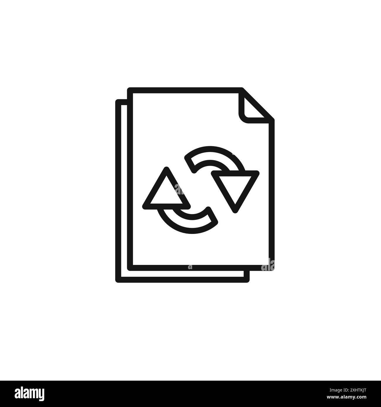 Data Synchronization Icon Outline Collection Or Set In Black And White