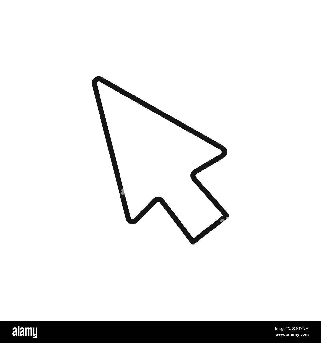 Touch interaction icon outline Stock Vector Images - Alamy