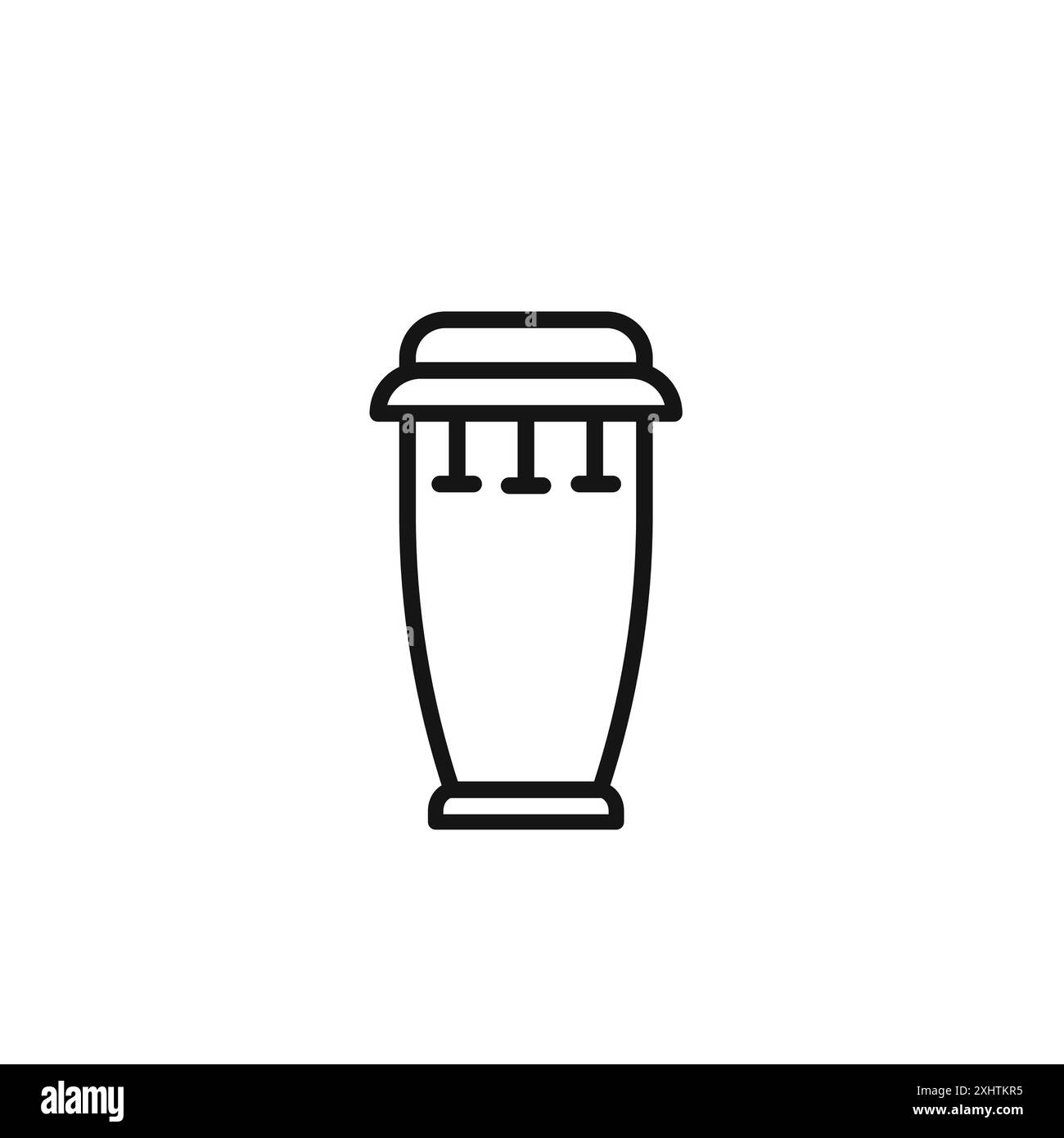 Conga drum icon outline collection or set in black and white Stock Vector Image & Art - Alamy