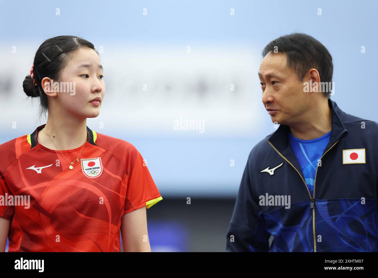 Tokyo, Japan. 12th July, 2024. (L-R) Miwa Harimoto (JPN), Yu Harimoto ...