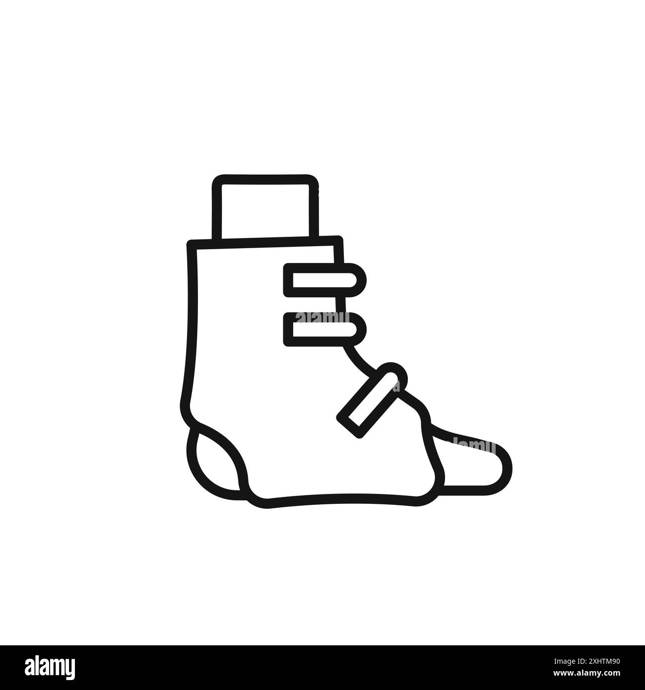 Illustration medical foot leg bone Black and White Stock Photos ...