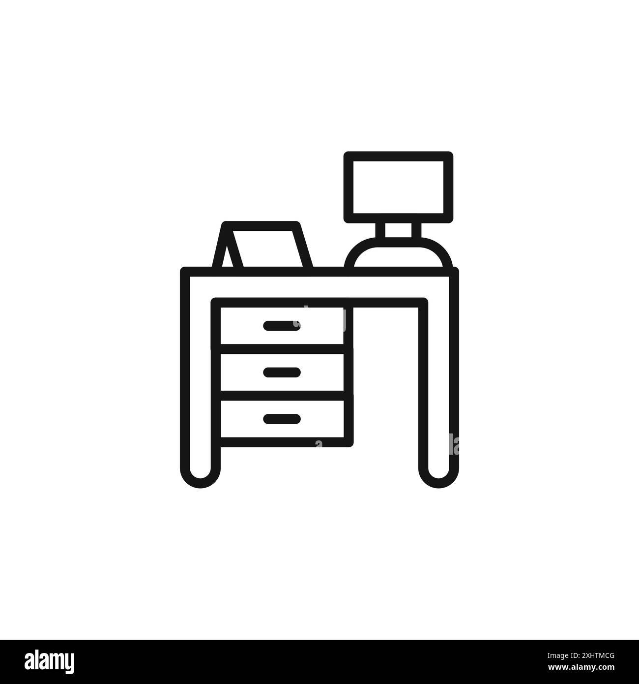 Job book icon outline Cut Out Stock Images & Pictures - Alamy