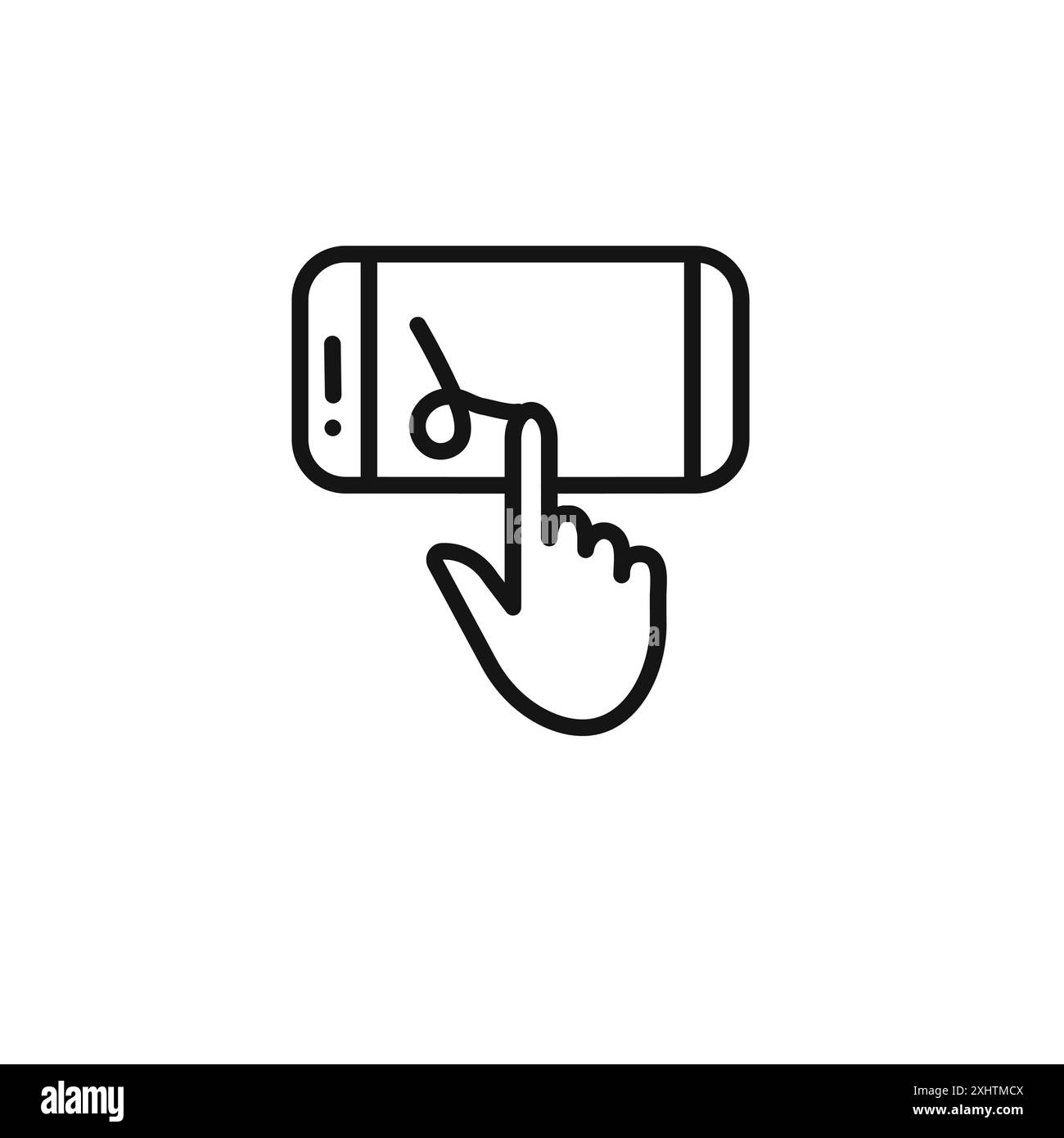 finger confirms signature icon outline collection or set in black and ...