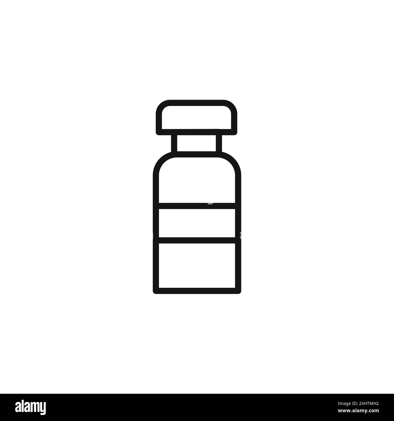 injection vial icon outline collection or set in black and white Stock ...