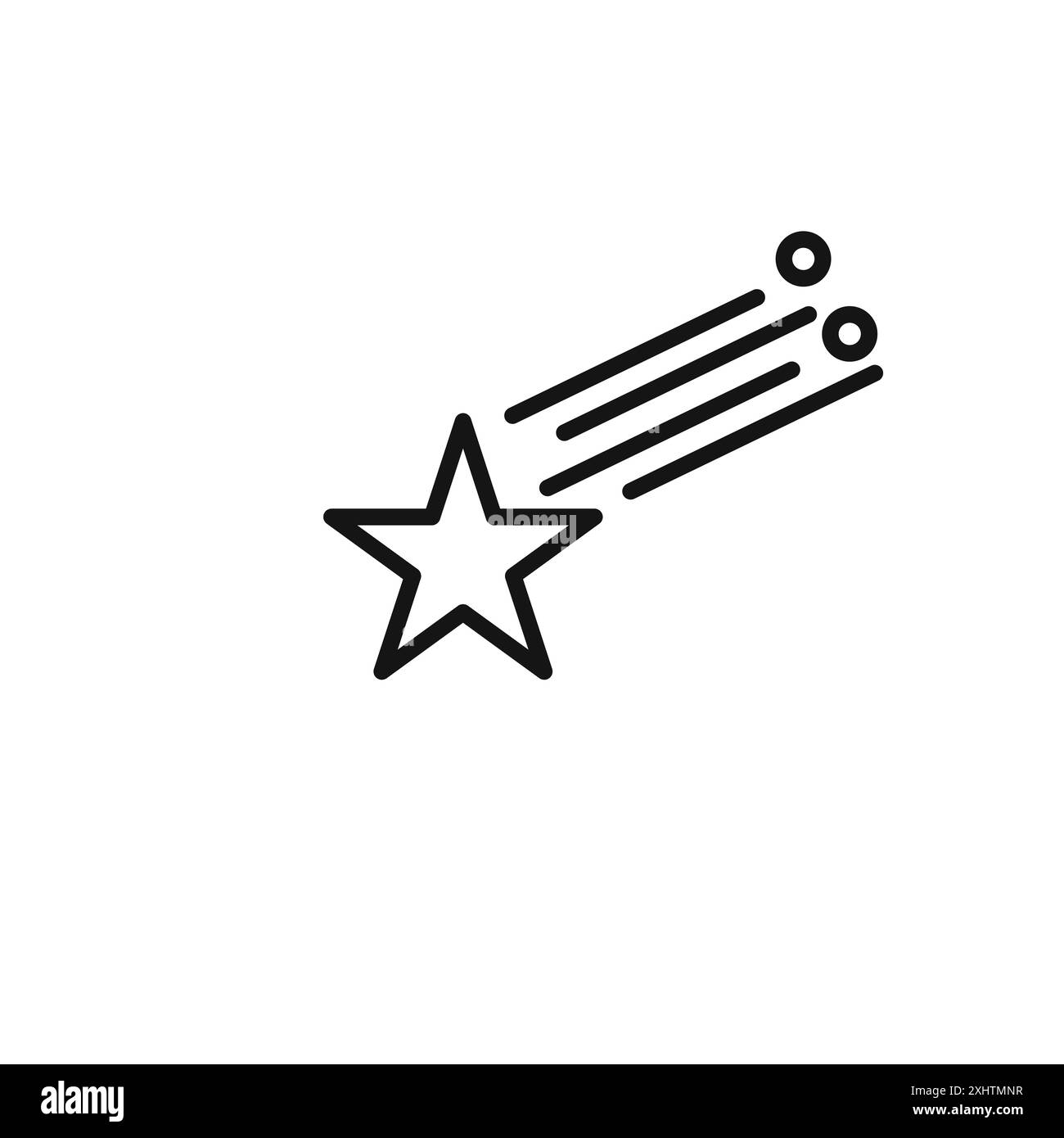 Falling star icon hi-res stock photography and images - Alamy