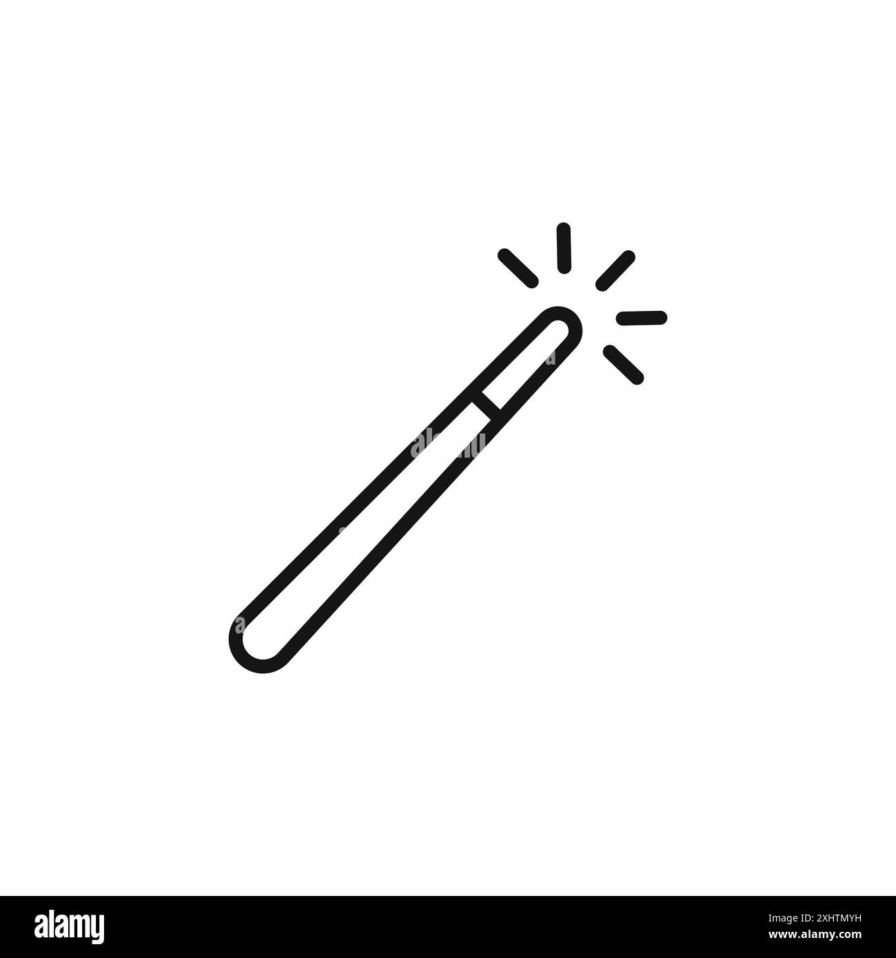 magic wand icon outline collection or set in black and white Stock Vector Image & Art - Alamy