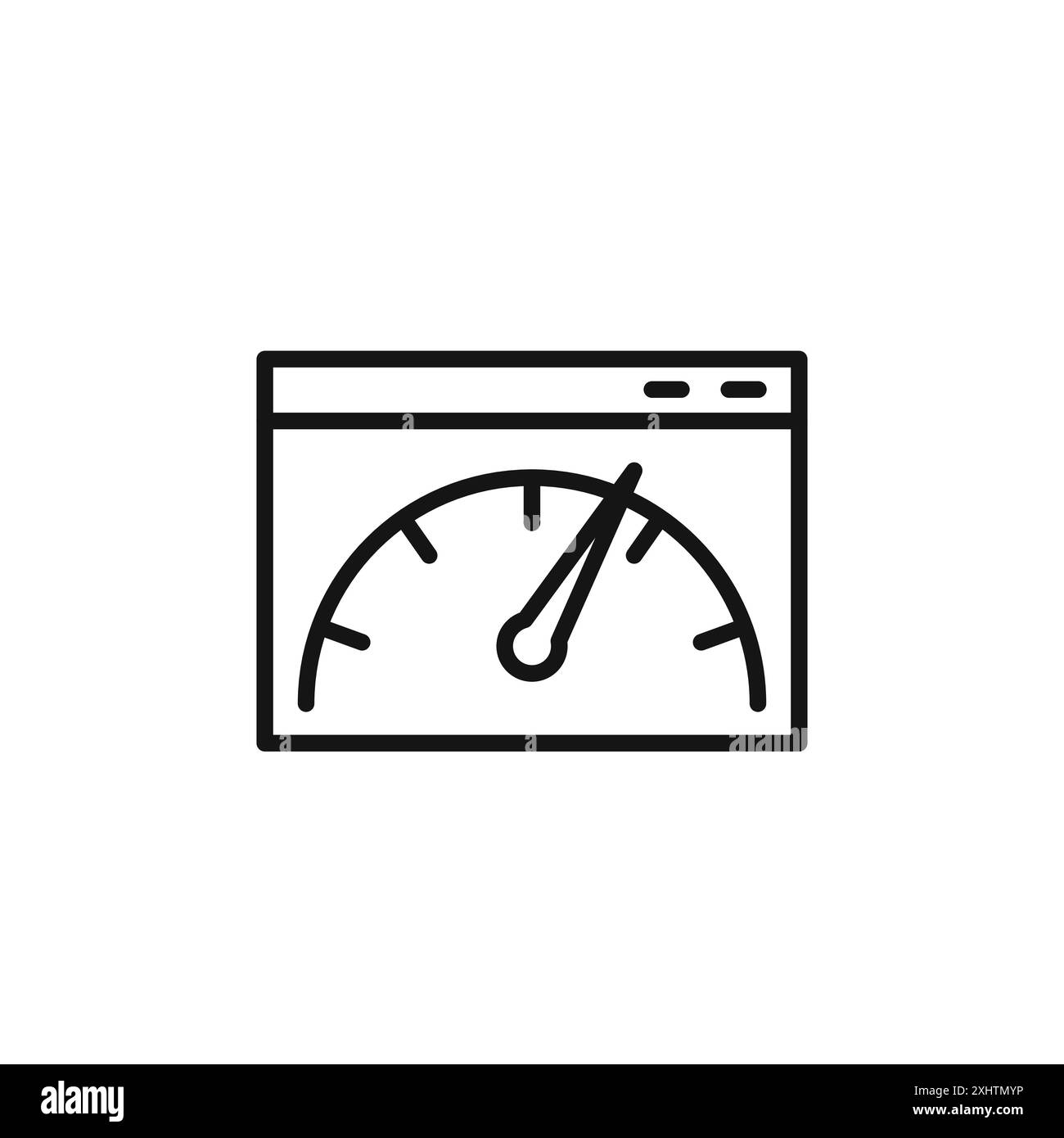 Page speed icon outline collection or set in black and white Stock ...