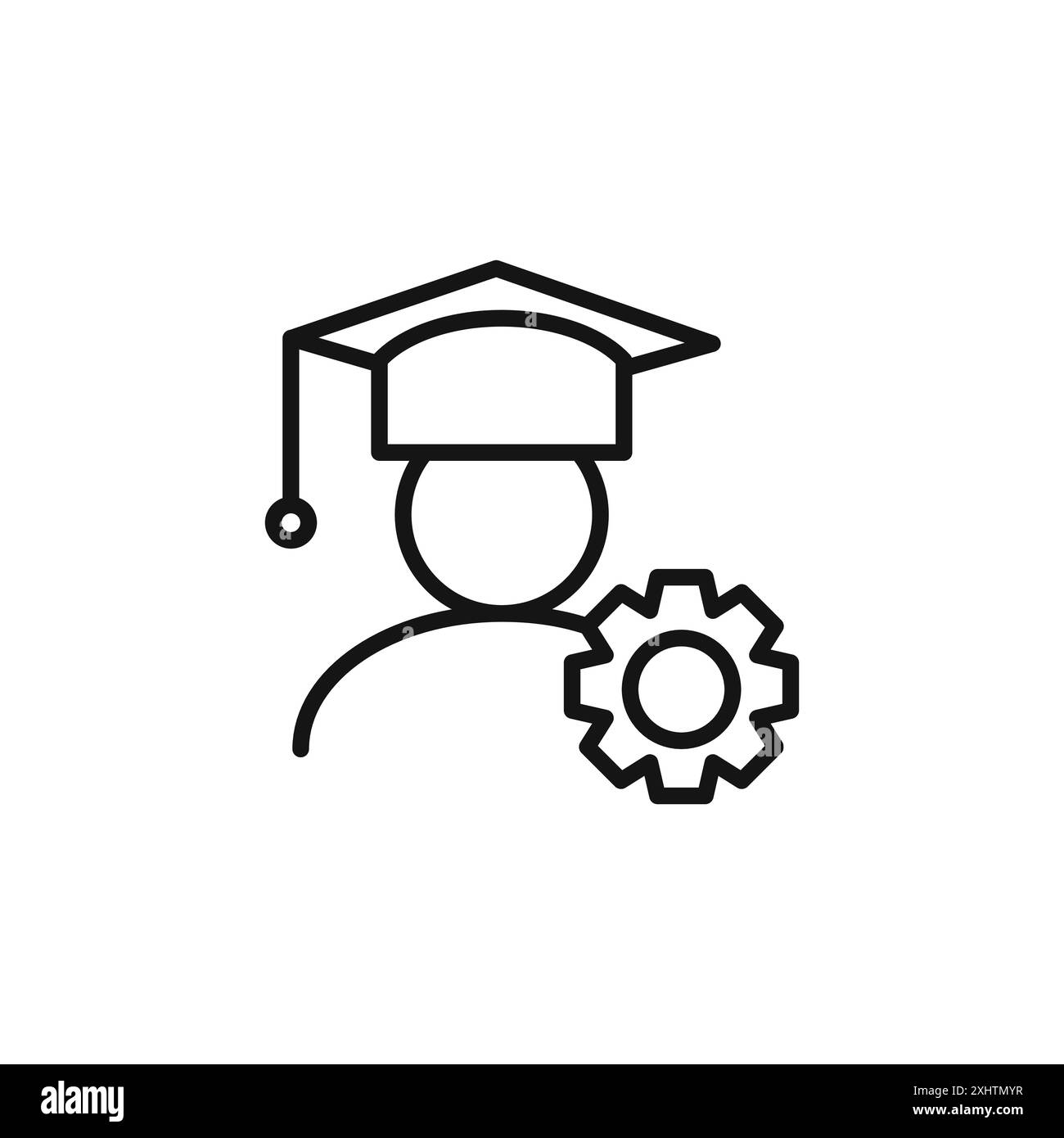 Science campus icon outline Cut Out Stock Images & Pictures - Alamy