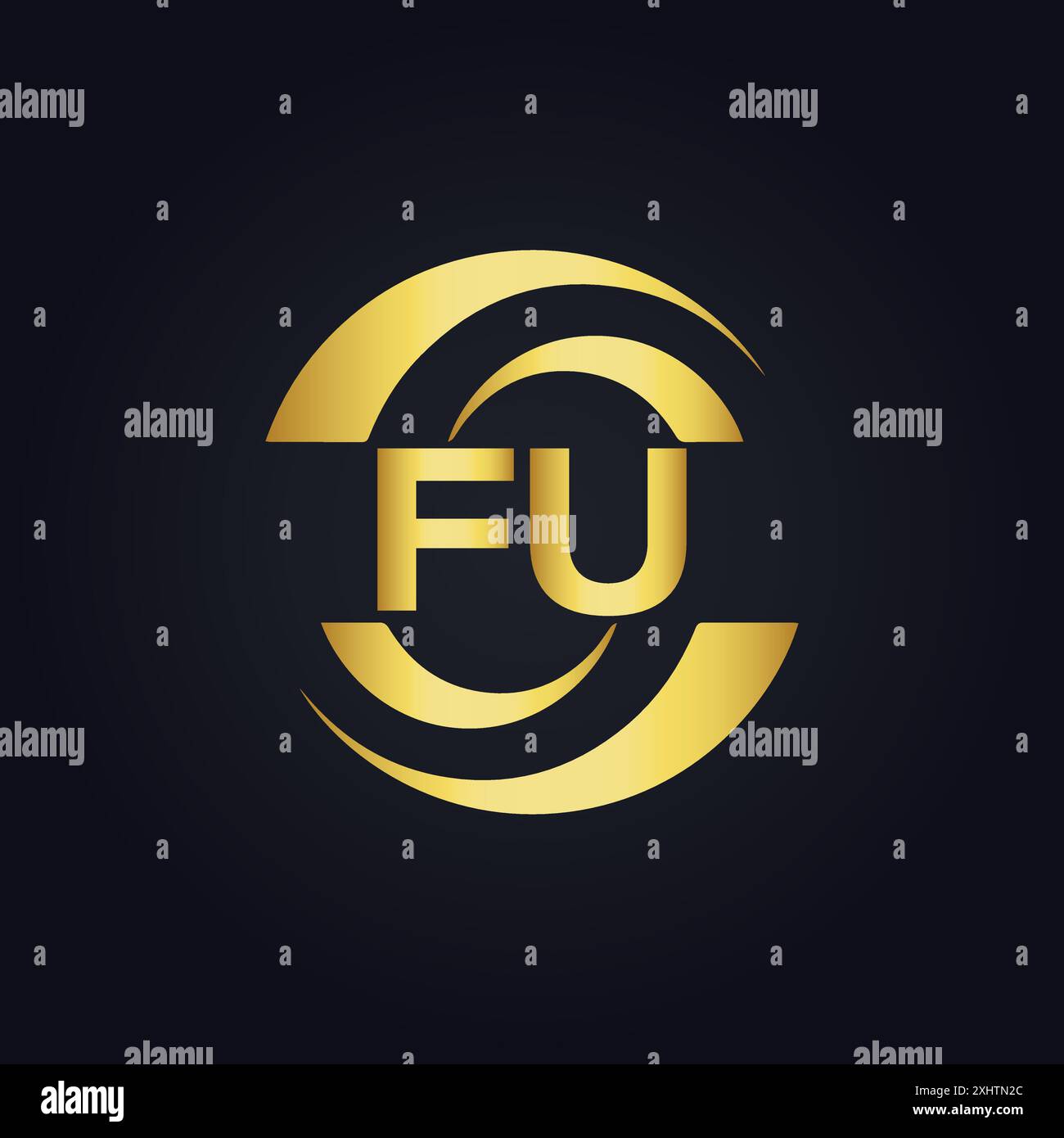 FU logo. F U design. White FU letter. FU, F U letter logo design. F U letter logo design in GOLD ...