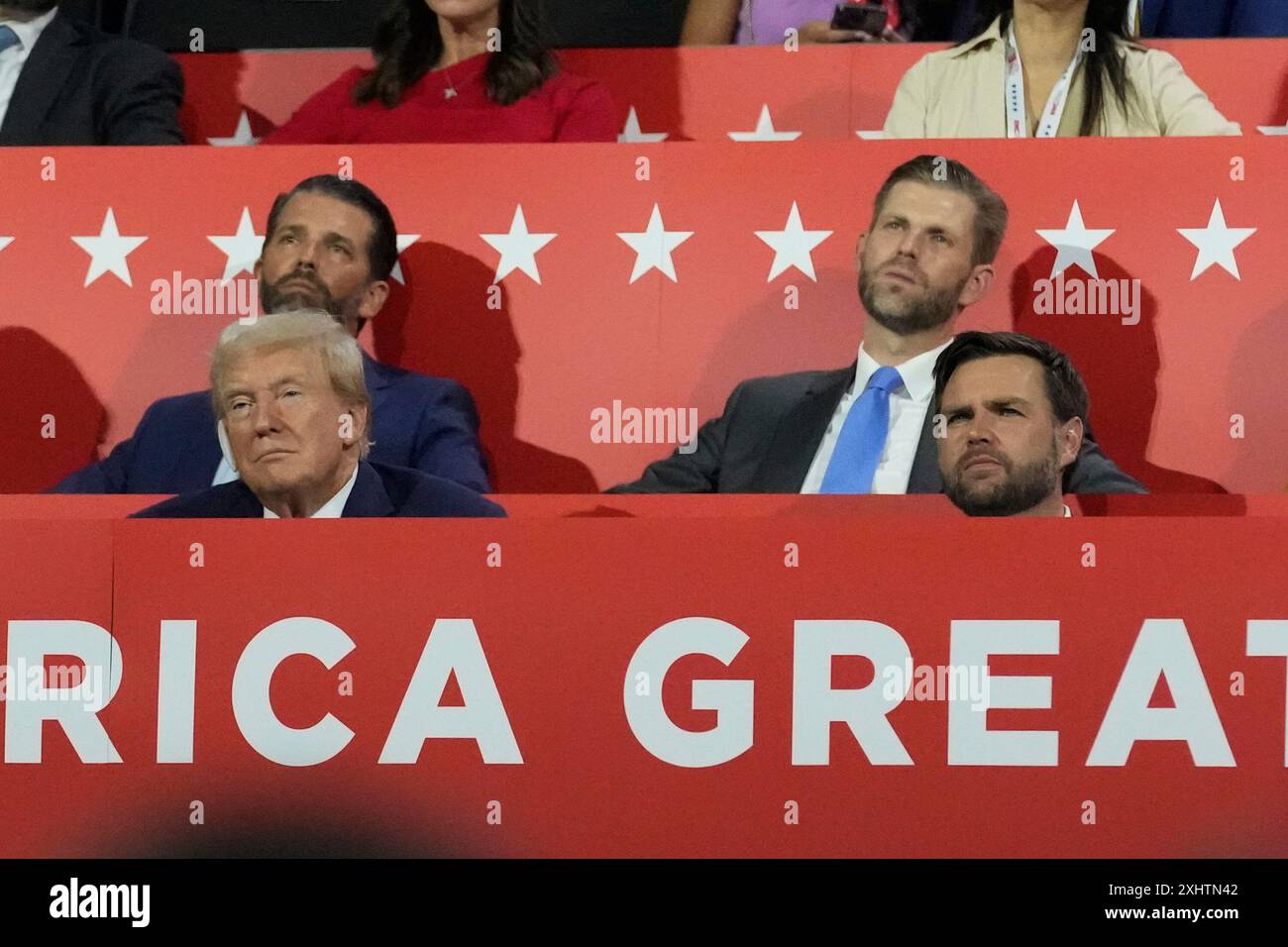 Republican presidential candidate former President Donald Trump appears ...