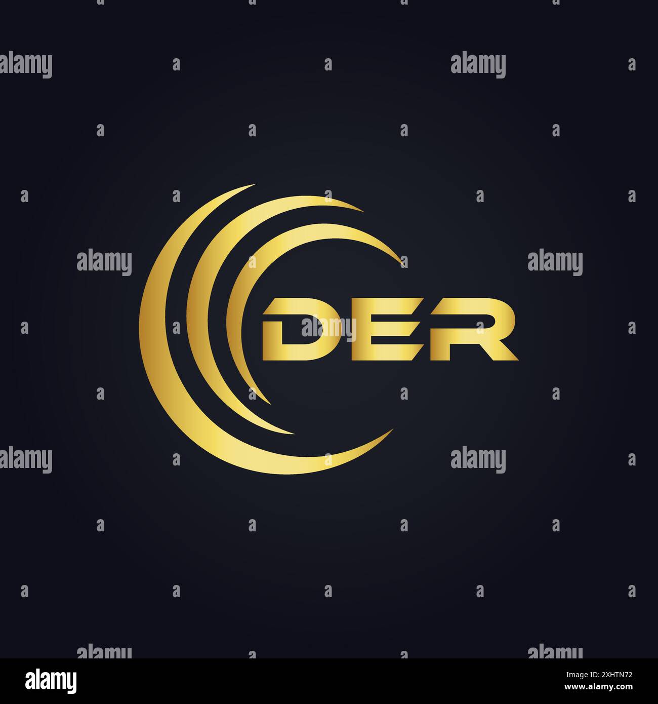 Der circle logo Stock Vector Images - Alamy