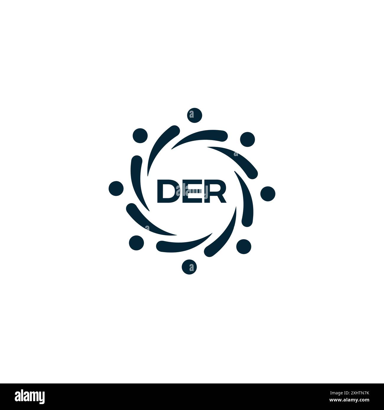 DER logo. D E R design. White DER letter. DER, D E R letter logo design ...