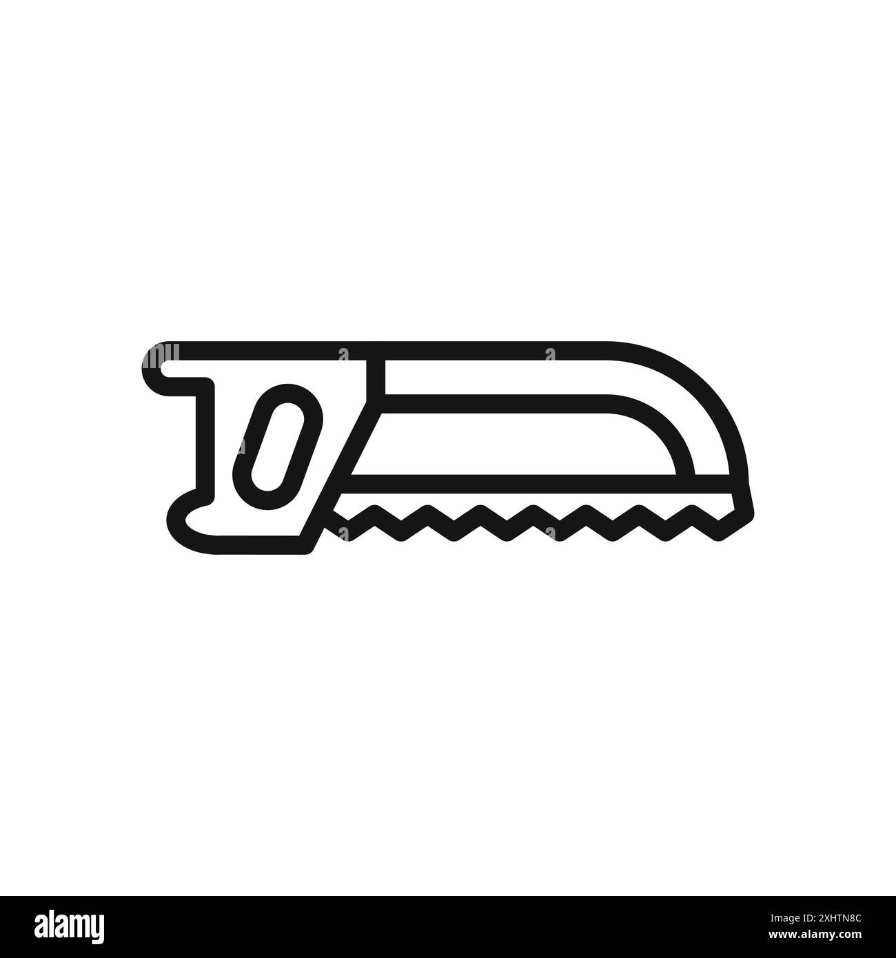 hacksaw icon outline collection or set in black and white Stock Vector ...