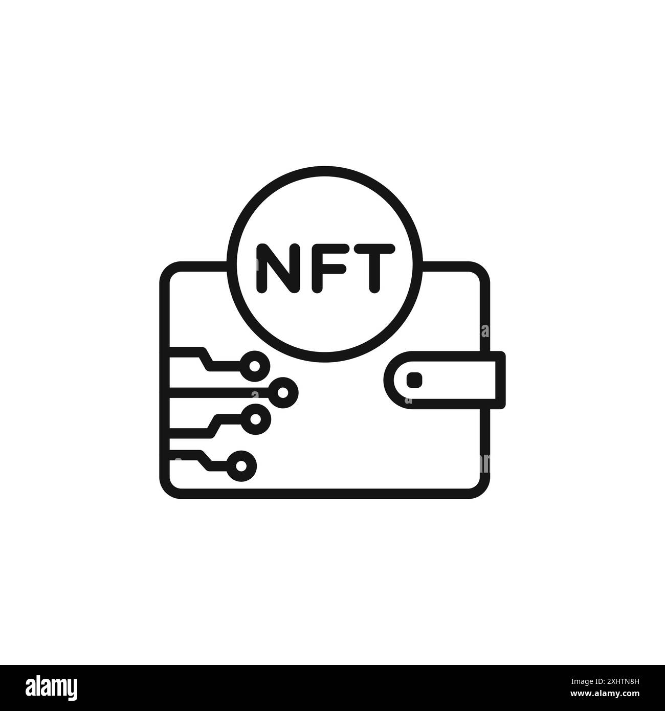 Token bank icon outline Stock Vector Images - Alamy