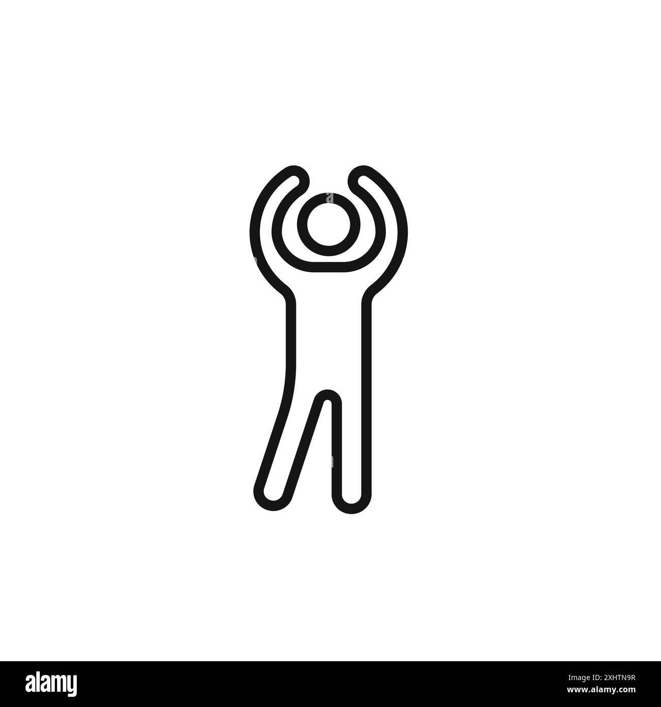 Fitness exercise icon outline collection or set in black and white ...