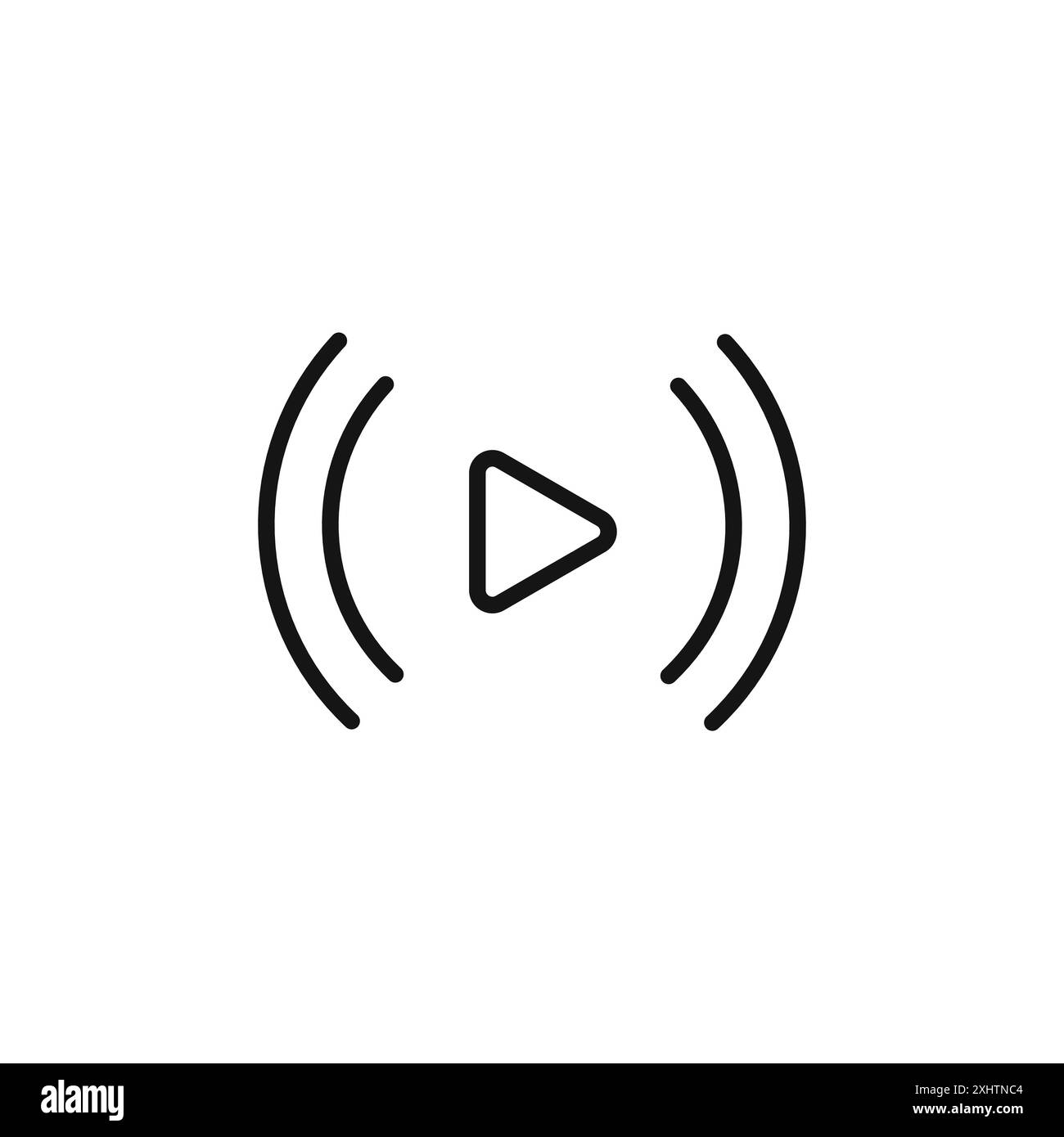 Live icon outline collection or set in black and white Stock Vector ...