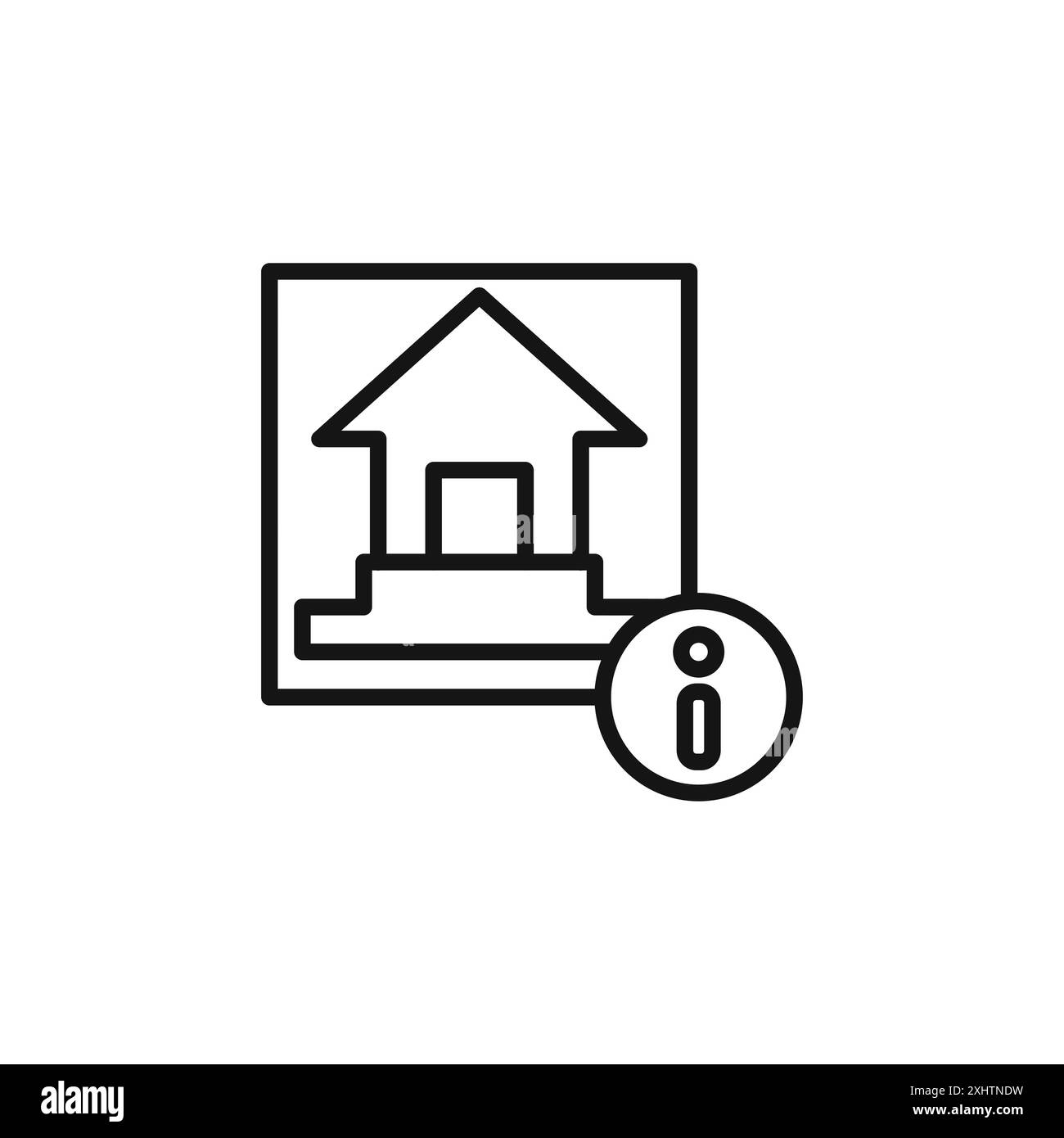 Official information online icon outline collection or set in black and ...