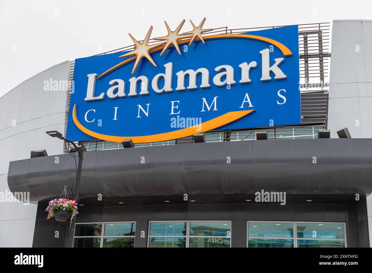 Kanata, Canada - June 2, 2024: Landmark Cinemas movie theatre entrance ...