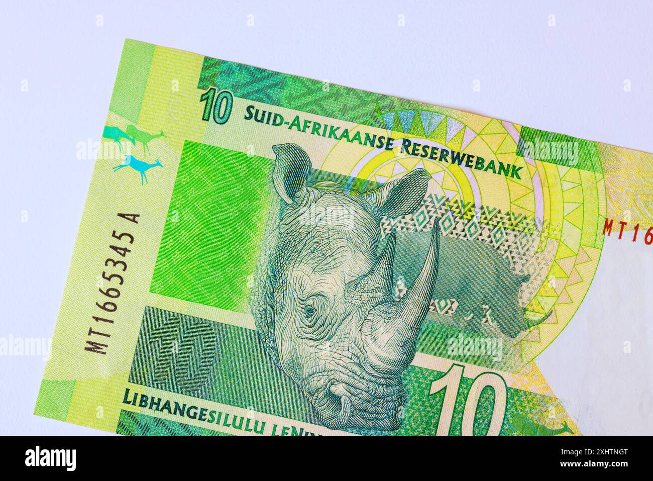 South Africa currency issues national bank notes denominated in 10 rand ...